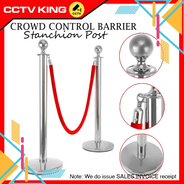 Silver Stanchion Post, Crowd control barrier, Stand Post, Ball Post, 1 ...