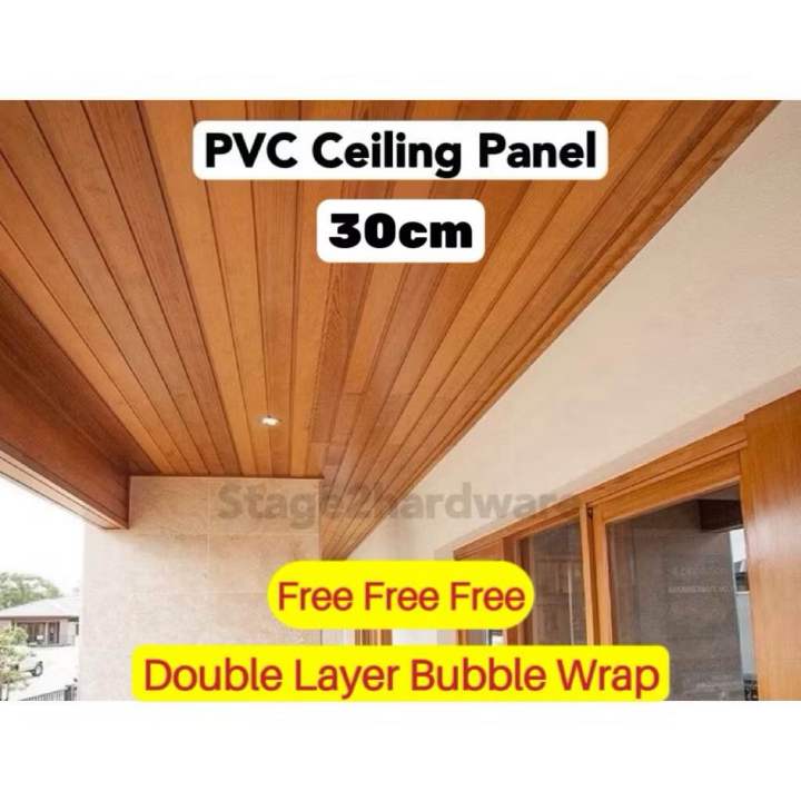 (READY STOCK )30CM PVC Ceiling Panel 10Ft / PVC Panel / DIY WALL PANEL ...