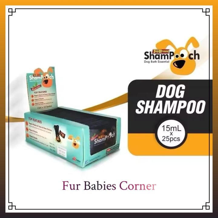 TopBreed ShamPooch Dog Shampo 15ml x 25 Sachets Shampoo For Dogs ...