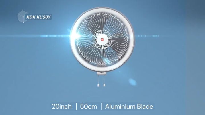 KDK KU50Y / KU50G / KU50H-WT / KU50H-DG Industrial Wall Fan - 20 Inch ...