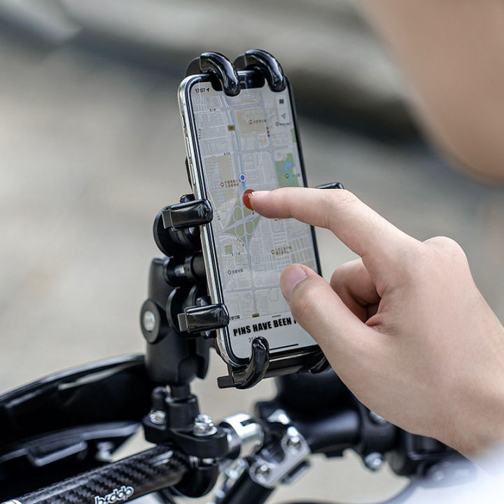 Motorcycle Phone Holder Off-Road Motorcycle Cellphone Holder shock ...