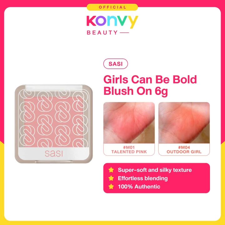 [Official] SASI Girls Can Be Bold Blush On 6g (Long-Lasting, Vibrant, Bold Powder Blush) | Lazada PH