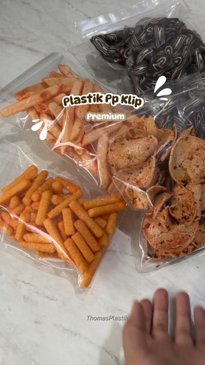 Plastik PP Klip Bening Premium Ziplock 500 Gram Kemasan Snack Kue ...