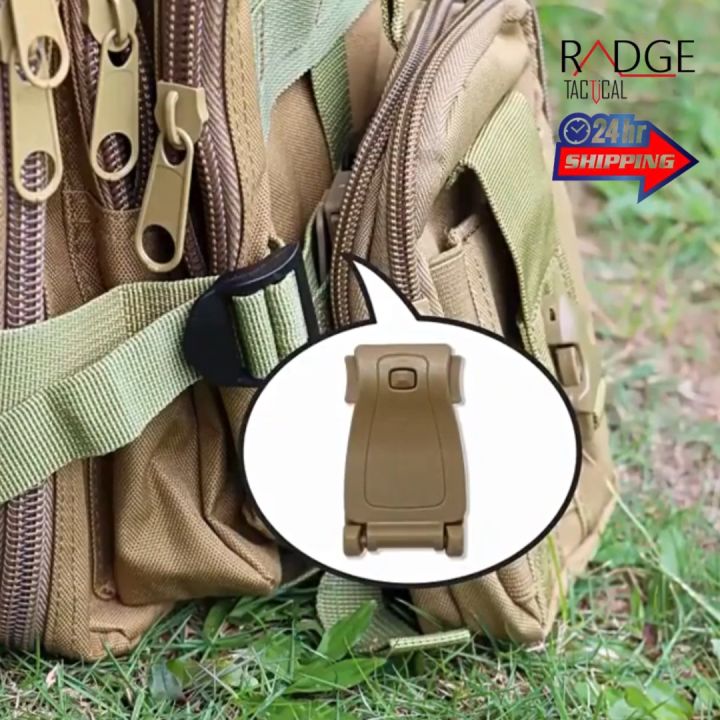 EDC MOLLE Webbing Clip Buckle – Tactical Strap & Belt Connector Kit ...