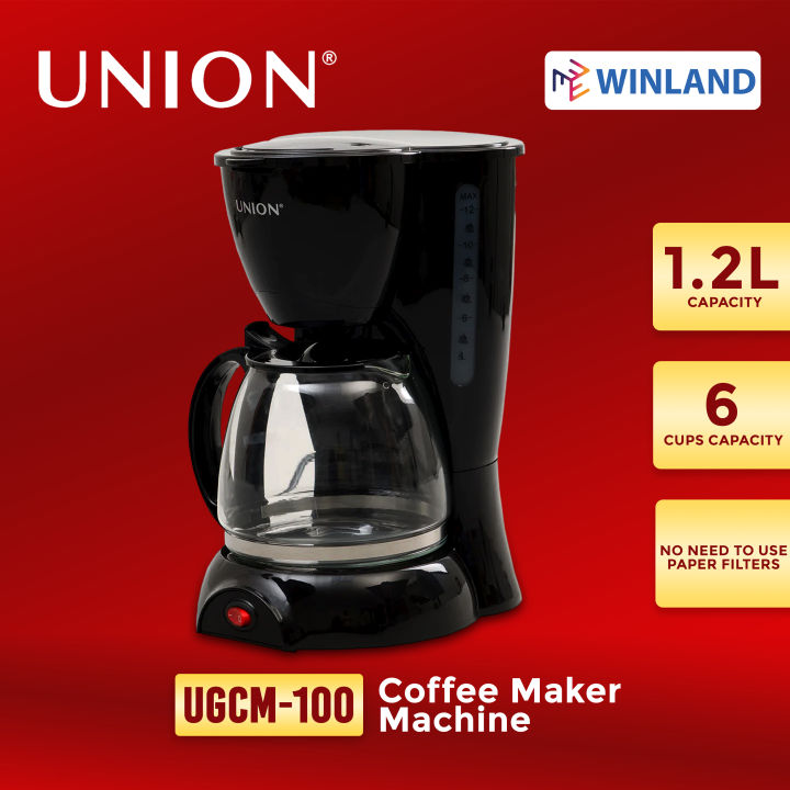 Union by Winland 1.2L/6Cups Coffee Maker Coffee Machine with Keep Warm ...