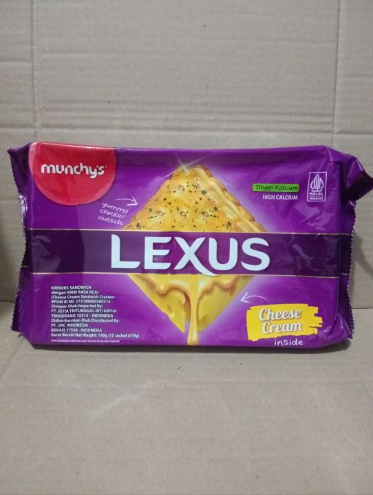 Lexus Cheese Cream Cracker Munchy's 190g | Lazada Indonesia
