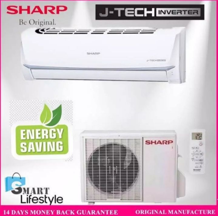 Sharp 1.0hp J-Tech Inverter Split Type Aircon | Lazada PH