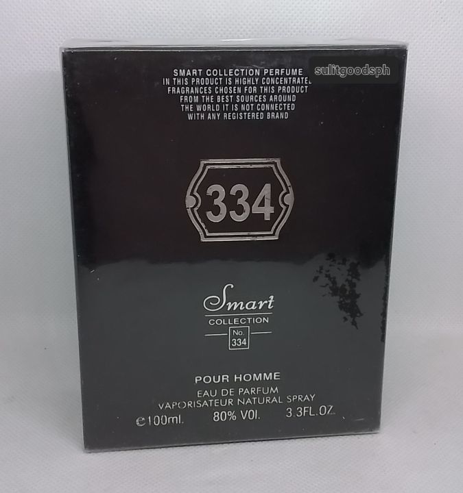 SMART COLLECTION PERFUME NO. 334 FOR MEN 100 ML EDP | Lazada PH