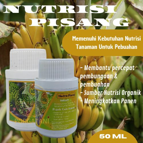 Pupuk organik cair nutrisi pisang booster 50 ml kualitas unggul meningkatkan hasil panen memicu ...