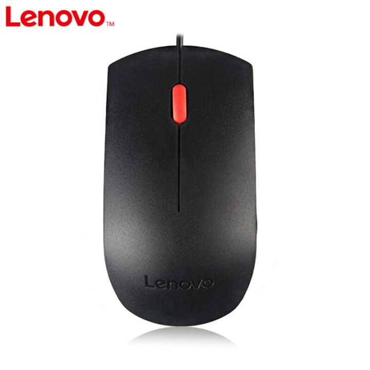 Lenovo Original Wired Mouse Desktop Laptop Game Office Neutral Red Dot ...