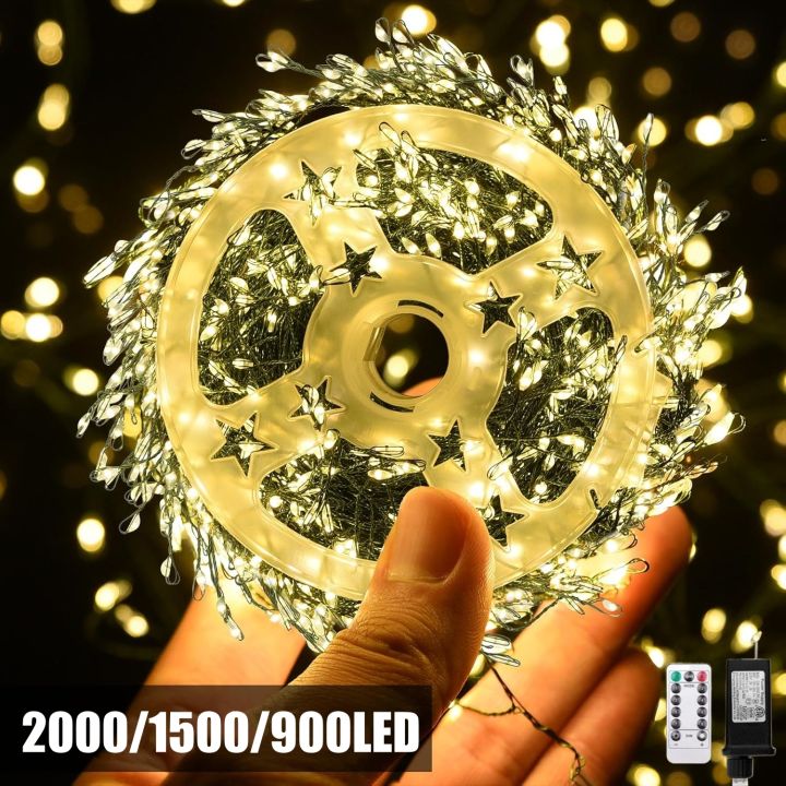 LED Firecracker String Lights EU/US DC Power Remote Control Halloween ...