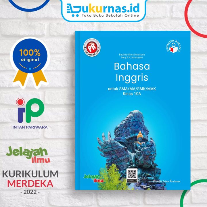 Buku lks pr interaktif Bahasa Inggris Kelas X, 10 semester 1 tahun 2023 kurikulum merdeka Intan ...