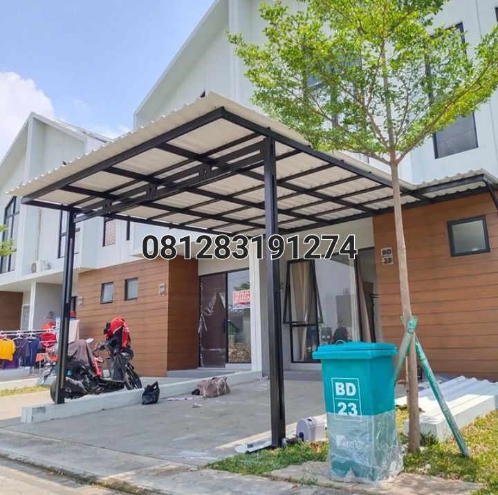 kanopi baja ringan atap alderon rs, per meter terima beres terpasang ...