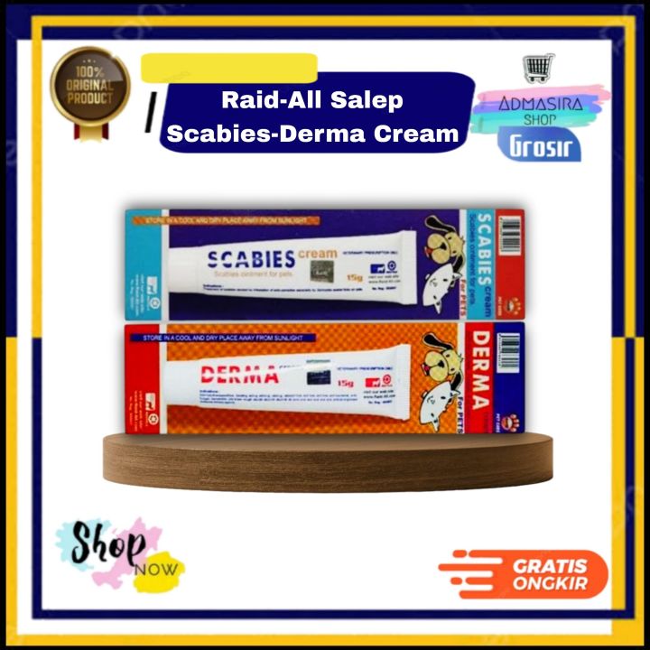 SCABIES CREAM Kucing Obat Kulit Hewan Salep Jamur Salep Cream 15gram ...