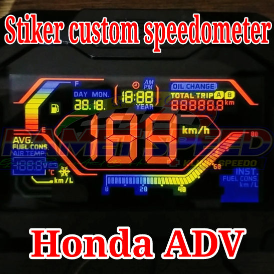 Stiker speedometer Honda ADV stiker custom warna speedometer honda adv ...