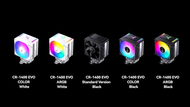 Jonsbo CR1400 EVO Black ( Color / ARGB ) 9CM Tower CPU Cooler Heatsink ...