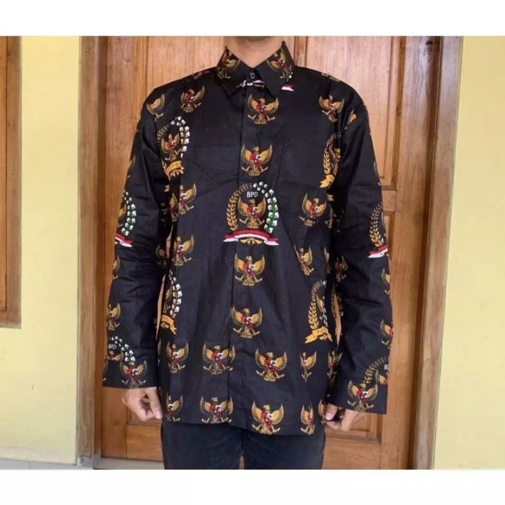 Seragam batik BPD terbaru lapis furing pria dan wanita batik BPD pria ...