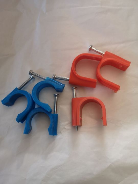 pvc clamp available color orange and blue sold per pack | Lazada PH