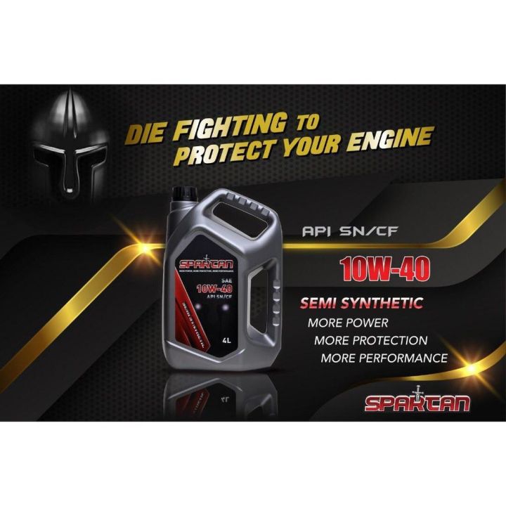 Spartan Semi Synthetic SN Engine Oil 10w-40 | Lazada