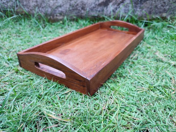 nampan kayu tray kayu jati | Lazada Indonesia
