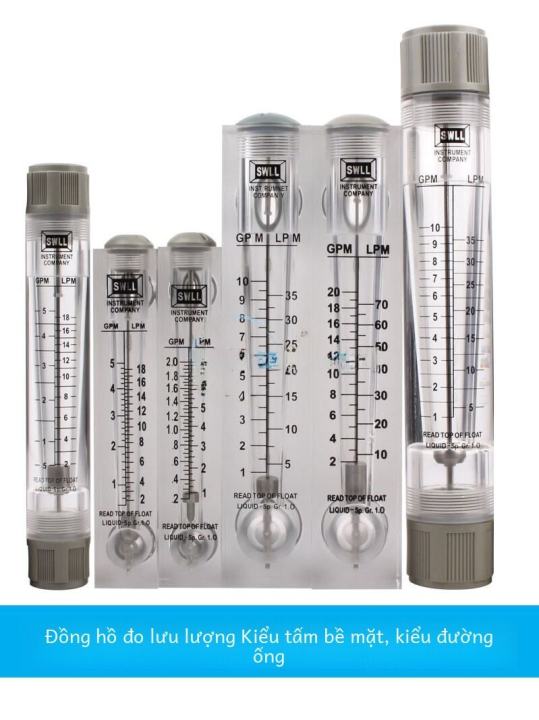 Floater Liquid Flow Meter 5/10/20/35/40gpm Pipe Type Panel Water ...