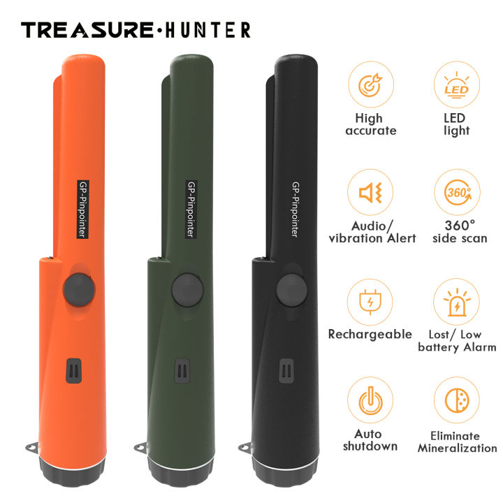 Treasure Hunter GP Pointer Professional Handheld Metal Detector Finder Pin pointer Pinpointing ...