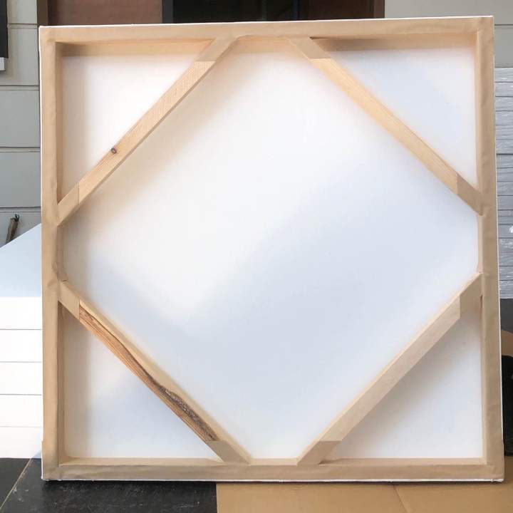 24"x24"x 2" STRETCHED TYPE CANVAS FOR PAINTING,(WITHOUT BACKING PLYWOOD ...