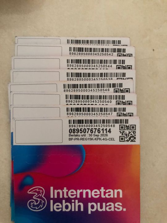PERDANA TRI 6,5GB FULL 24JAM | Lazada Indonesia