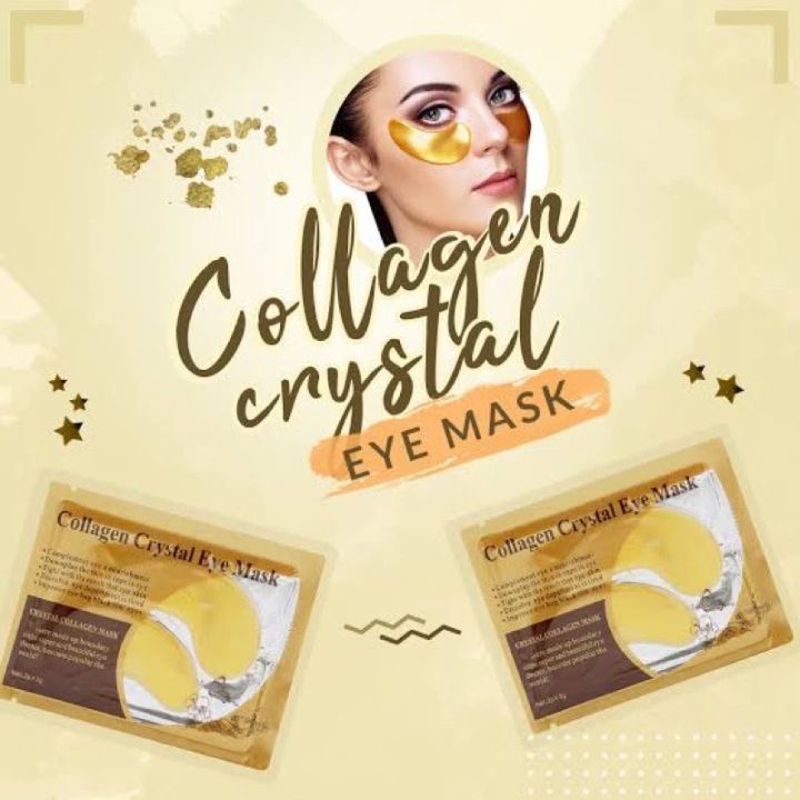 Masker mata crystal collagen gold eye bag mask 2 pcs / eye mask ...