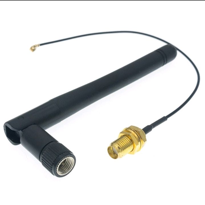 เสาสัญญาณคลื่น 2.4Ghz ( External Antenna ) 2.4G WIFIและ บลูทูธ IPEX to ...