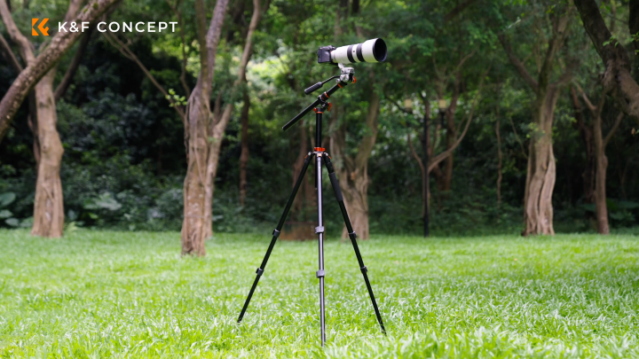 K&F CONCEPT Camera Tripod 2.3m Detachable Monopod Transverse Center ...