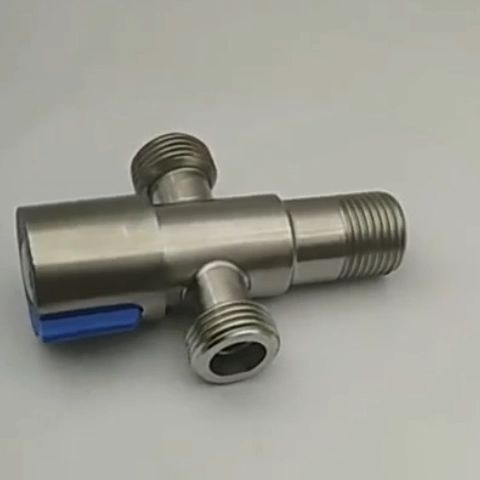 Triangle valve faucet High quality 304 stainless 3 way angle valve ...