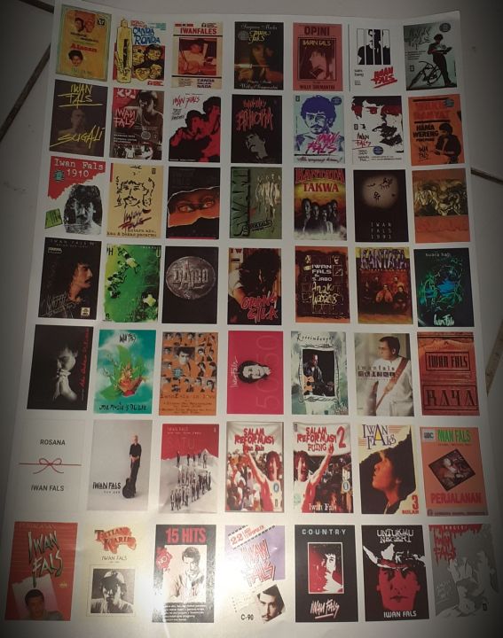 Sticker Cover Album IWAN FALS ukuran mini 4×6 CM - Bahan Vinyl Brite ...