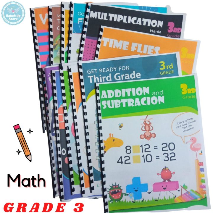 GRADE 3 (MATH) Activity Workbook Worksheet Homeschool Learning ...