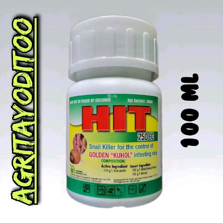 HIT 250 EC PAMATAY KUHOL LIQUID NICLOSAMIDE MOLLUSCICIDE (100mL) by ...