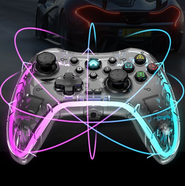 S03 Wireless Bluetooth Transparent RGB Controller support Turbo & Motor ...