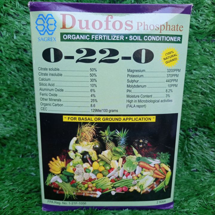 2 KILOS DUOFOS PHOSPHATE ORGANIC FERTILIZER/SOIL CONDITIONER | Lazada PH