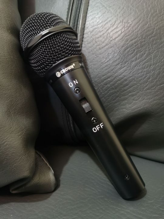 Crown Dynamic Microphone Karaoke Microphone Full Metal 10meters Cable ...