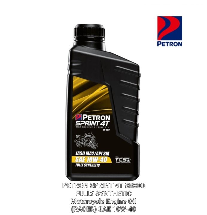 PETRON SPRINT 4T SR800 FULLY SYNTHETIC Motorcycle Engine Oil (RACER ...
