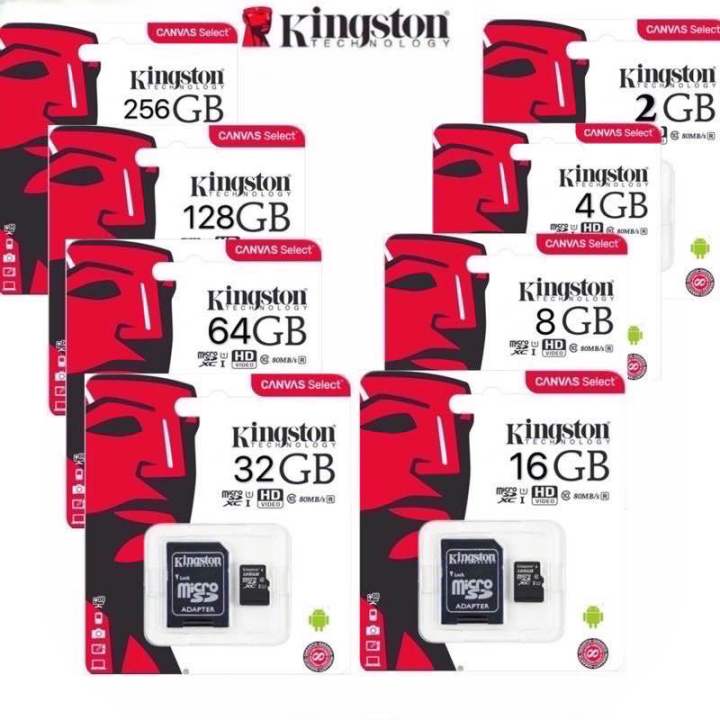 เมมโมรี่การ์ด Kingston Micro SD card Memory 16-512GB | Lazada.co.th