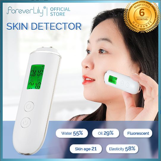 foreverlily Skin Detector Skin Age Test Water Oil Content Temperature ...