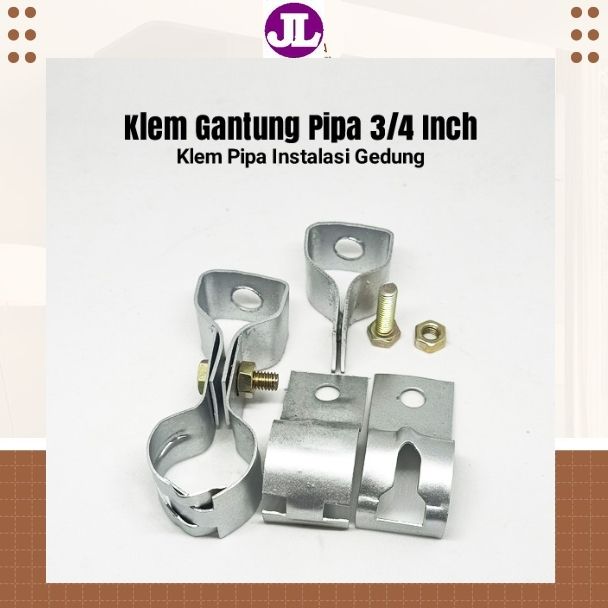 Klem Gantung Engsel Pipa 3/4 Inch Instalasi Pipa Gedung Hanger Clamp ...