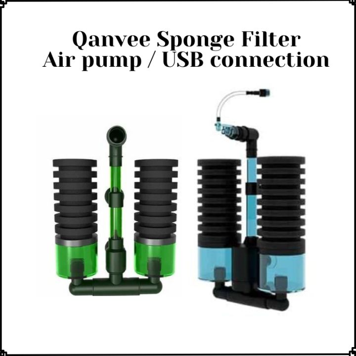 Qanvee QS-100A/ QS-200A & *NEW* DD-100A DD-200A Bio sponge filter 仟锐水妖精 for crystal clear water ...