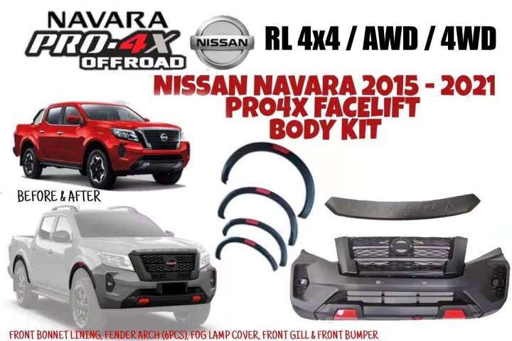 Nissan Navara np300 2015 - 2021 convert pro4x 2022 front bumper grill ...