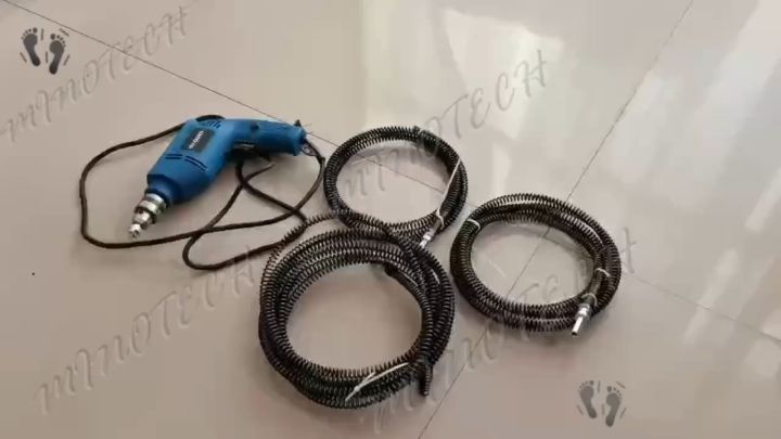 HiTools 20m Sewer Dredging Spring Electric Drill Drain Cleaner Machine ...