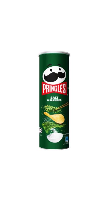 Pringles Potato Chips Salt & Seaweed (Halal) (3 bottles) | Lazada Singapore