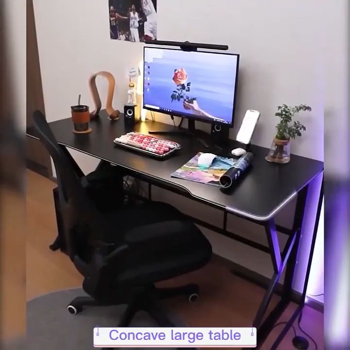 Computer gaming table office table have K-shaped table foot is stable ...