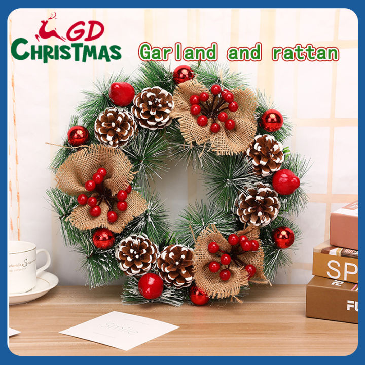 GD Christmas Christmas wreath Christmas decorations Christmas tree door ...
