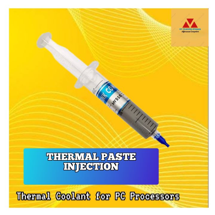 THERMAL PASTE INJECTION TYPE / COOLING PASTE FOR COMPUTER PROCESSORS ...