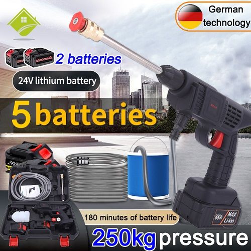 Made in Germany pressure washer original quick wash 24V lithium battery ...